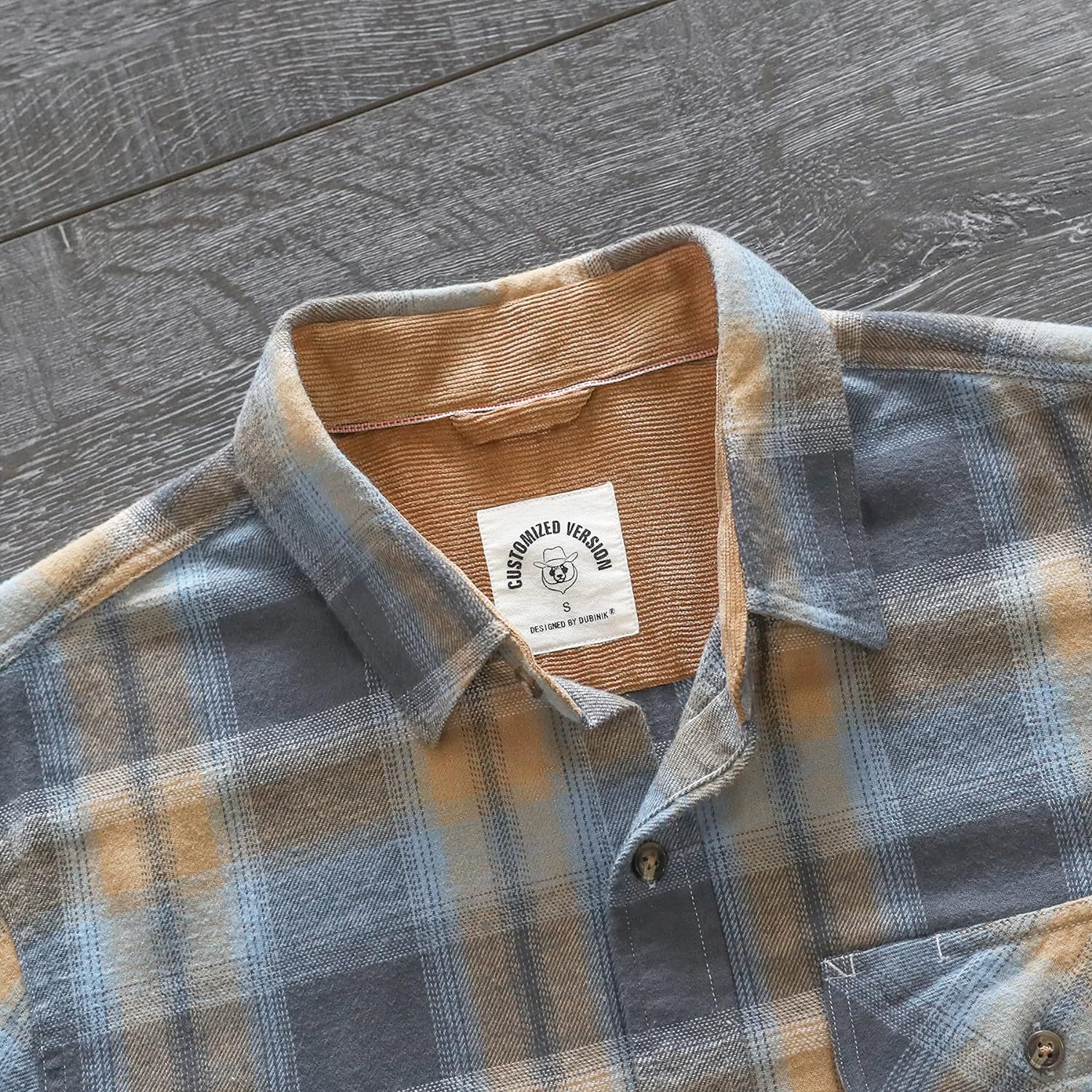 Dubinik® Mens Flannel Shirts Long Sleeve Flannel Shirt for Men Casual ...