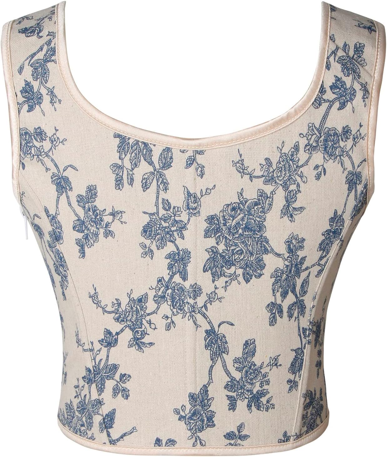 Charmian Women’s Vintage Renaissance Floral Boned Straps Bustier Vest ...